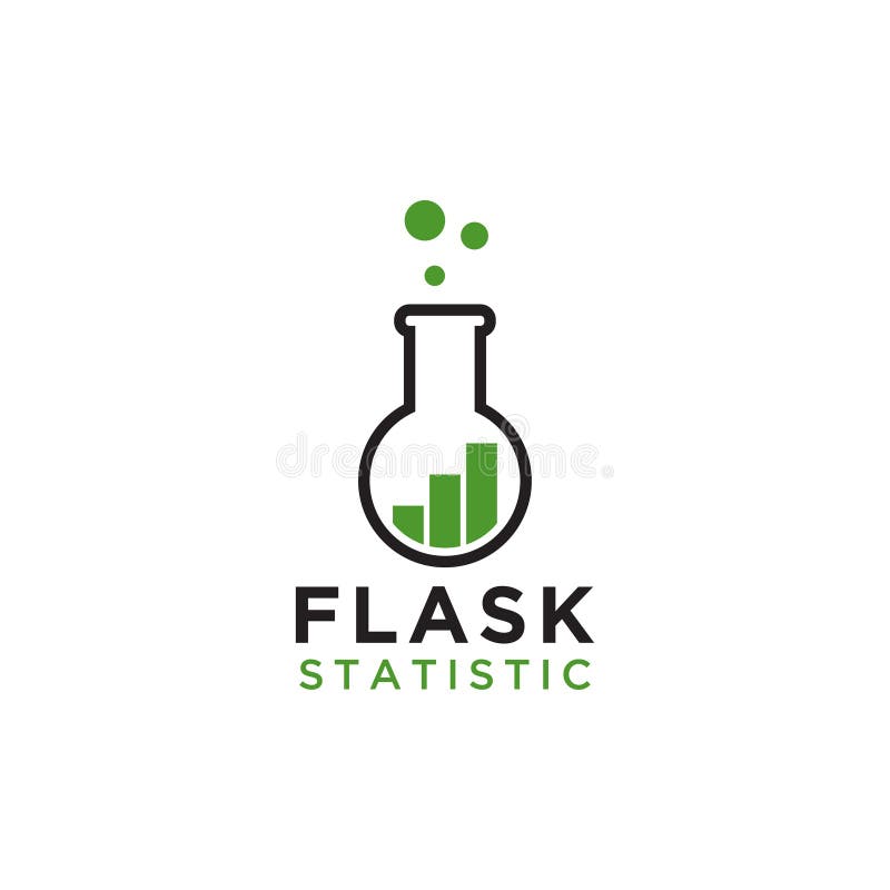 Flask Science Lab Graphic Design Template Stock Vector - Illustration ...