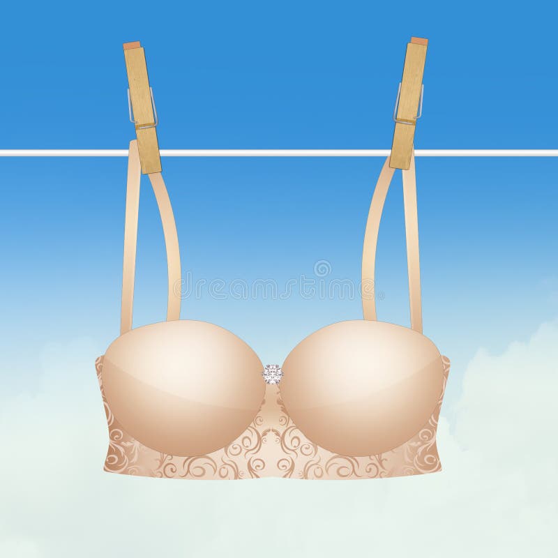 Hanging Bra Vector