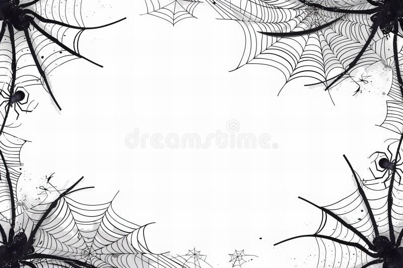 Spider Border Black Stock Illustrations – 4,284 Spider Border Black ...