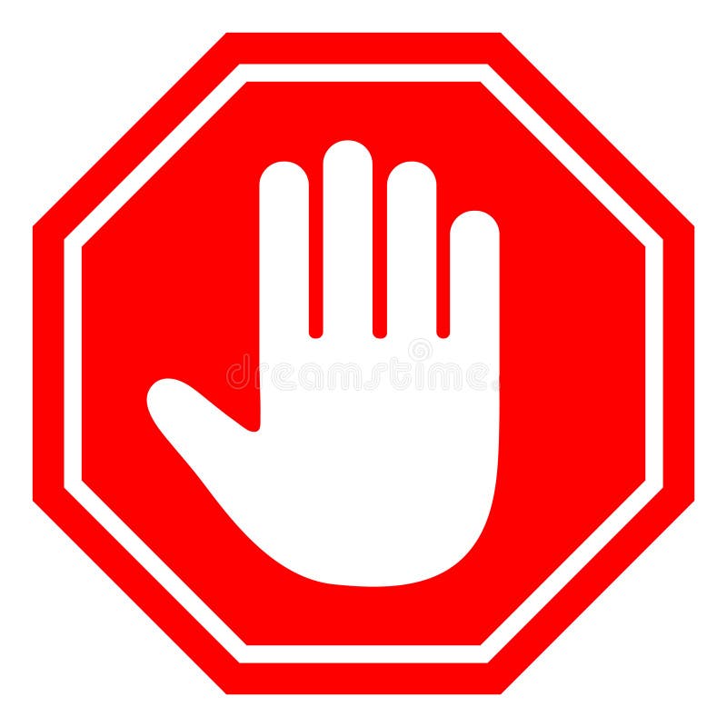 Flat Design Style.Do Not Enter Stop Red Sign with Hand Stock Vector ... Flat Design Style.Do Not Enter Stop Red Sign with Hand Stock Vector ...