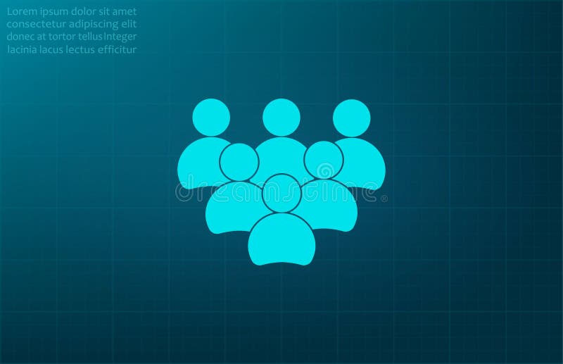 Vector Illustration, Blue Background Stock Vector - Illustration of ...