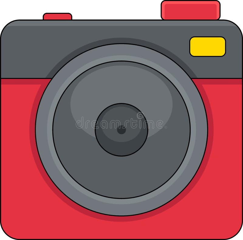 Illustration of a Flat Image of a Multimedia Icon, Digital Camera App ...