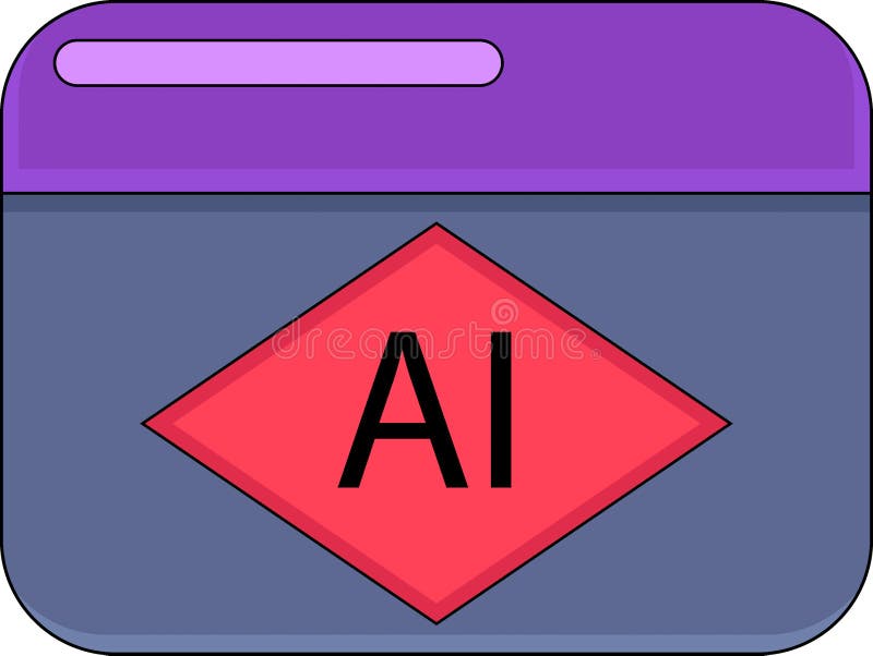 Illustration of a Flat Image of a Multimedia Icon, Mobile Application ...