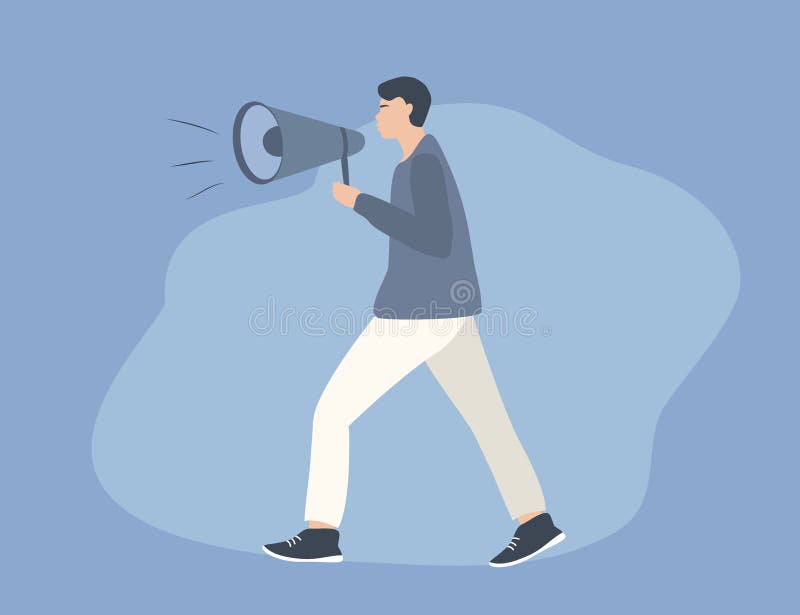 Protester Shouting Stock Illustrations – 431 Protester Shouting Stock ...