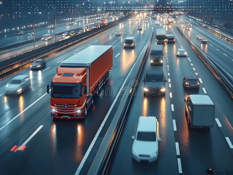 Illustration of Fleet Management and Logistics Using a Global Smart ...