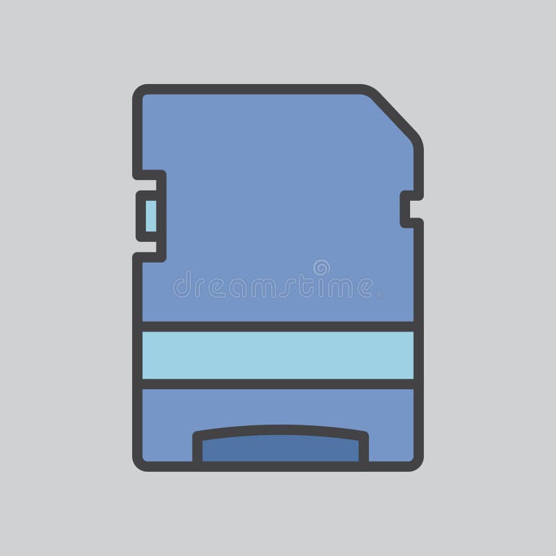 Illustration of a Floppy Disk Stock Illustration - Illustration of ...