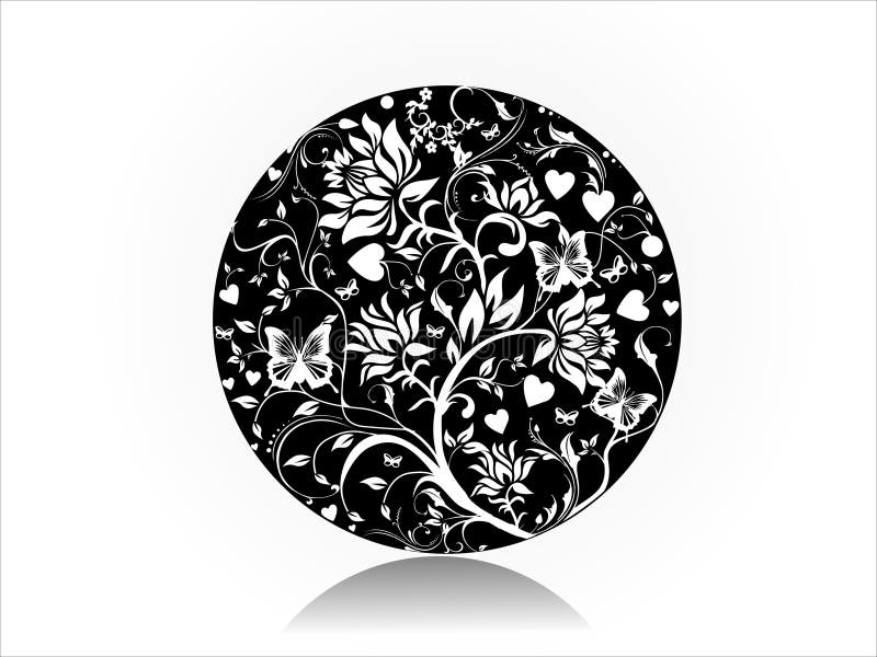 Floral pattern circle stock vector. Illustration of paisley - 2637201
