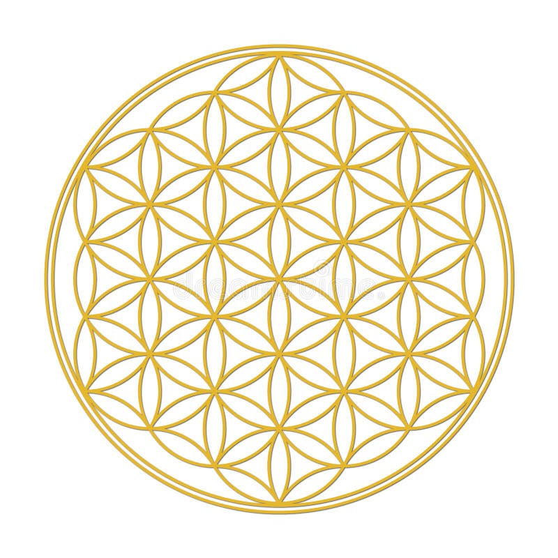 Flower of Life stock image. Image of design, leaf, overlapping - 30101689