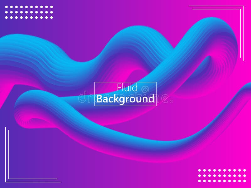 Illustration of Fluid Color Patterns Background Fluorescent Color ...