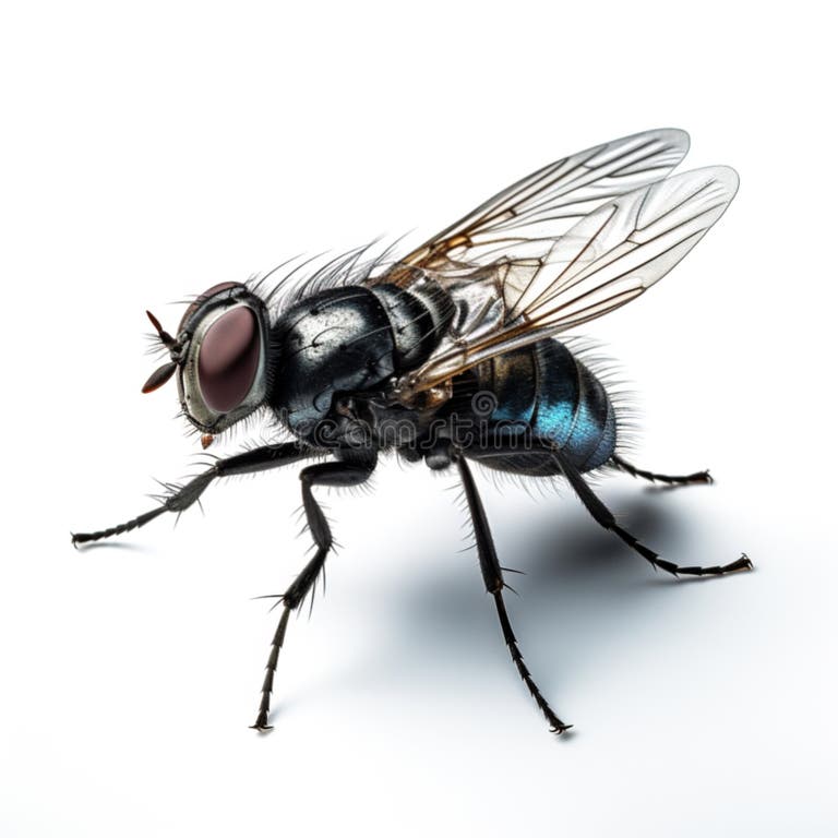 Illustration of a Fly on White Background Stock Illustration ...