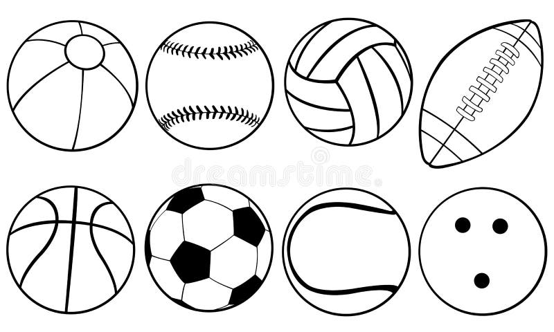 Illustration Fo Different Balls Stock Illustrations – 2 Illustration Fo ...