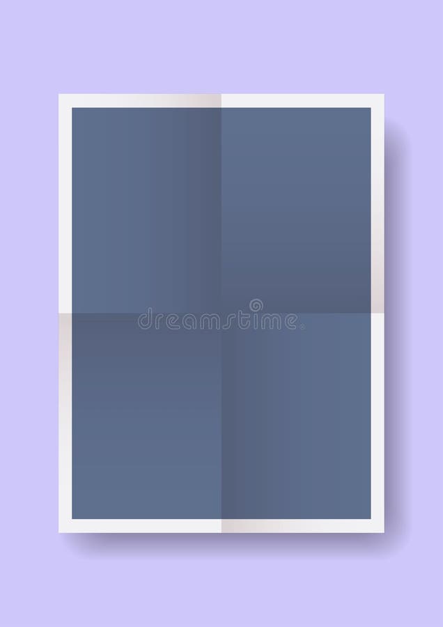 Illustration with Folded Paper Effect Stock Vector - Illustration of ...