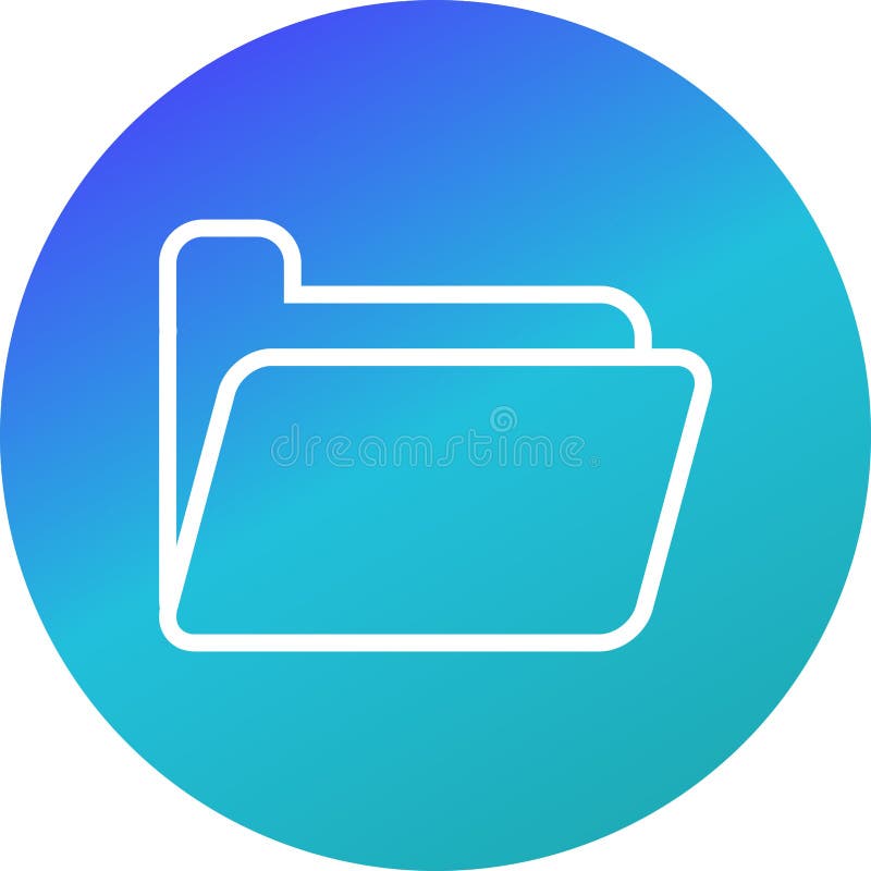 Illustration Folder Icon for Personal and Commercial Use. Stock ...