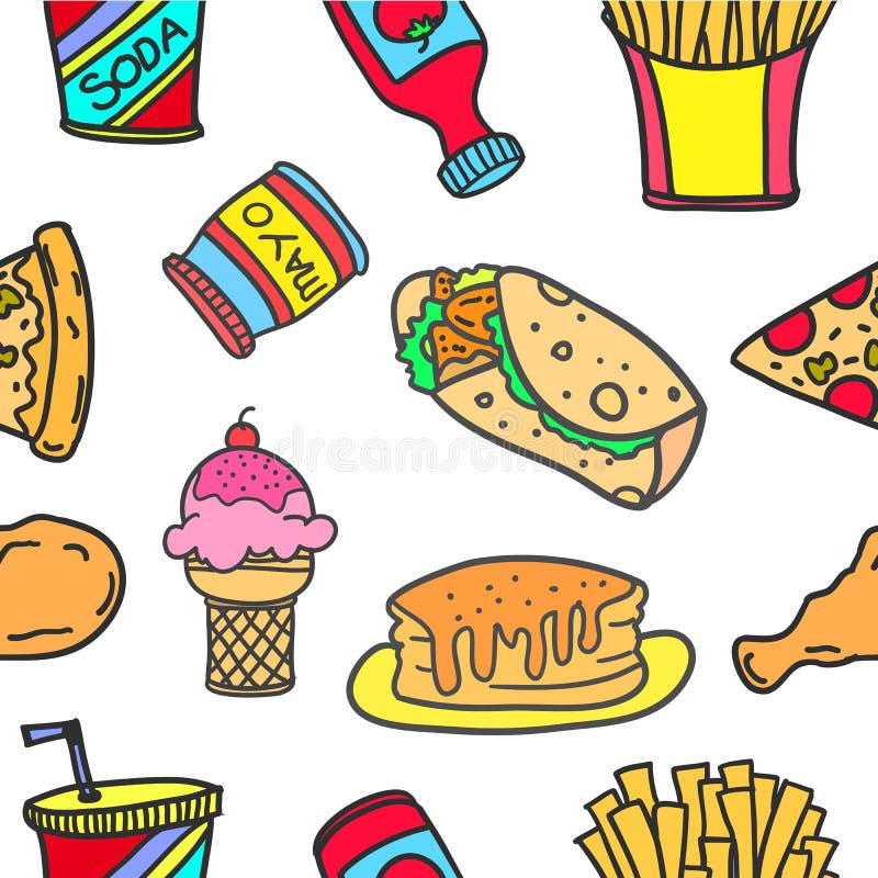 Illustration of Food Various Doodles Stock Vector - Illustration of ... Illustration of Food Various Doodles Stock Vector - Illustration of ...