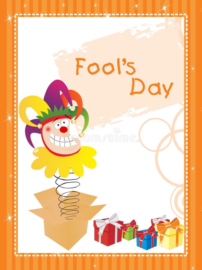 April Fools Day. World Fool`s Day Stock Illustration - Illustration of ...