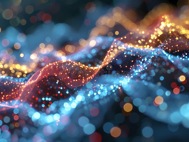 Illustration of Forex Trading, a Colorful Lights on a Surface Stock ...