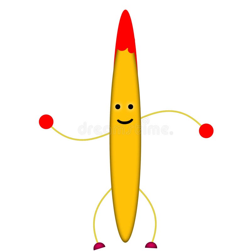 This is an Illustration in the Form of a Cute Cartoon Character Stock ...