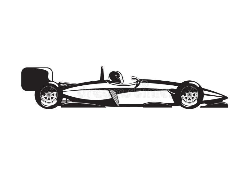 Formula One Car Side View Stock Illustrations – 516 Formula One Car ...