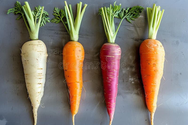 Four Carrots are Shown in this Photo, High Quality, High Resolution ...
