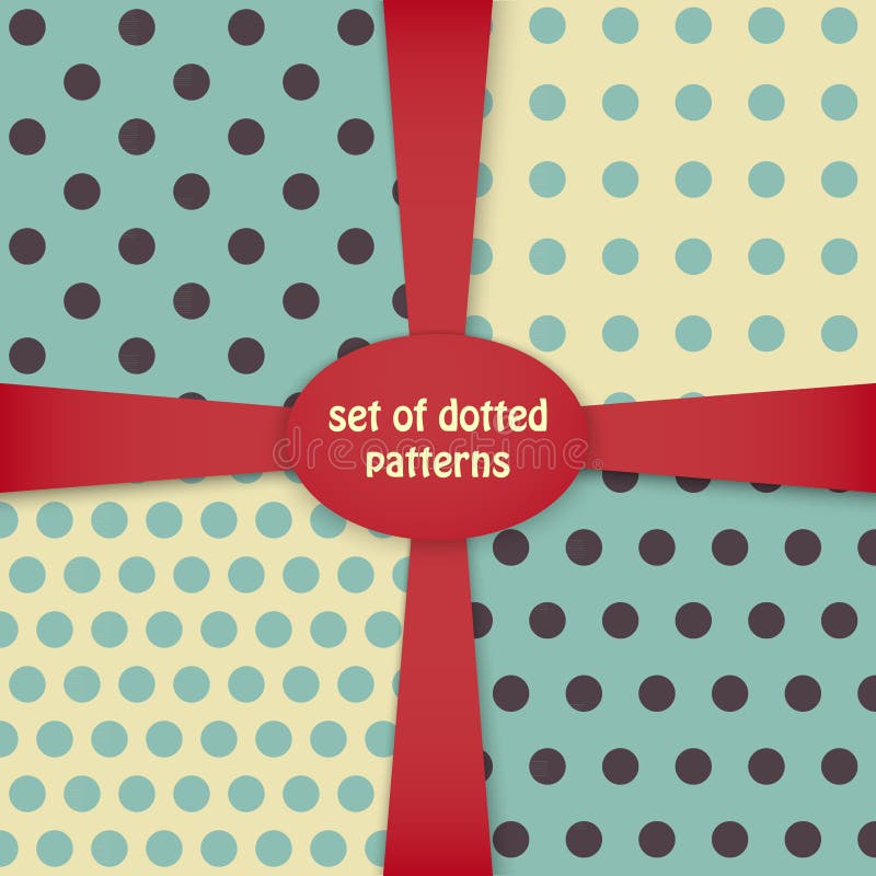 Vector Set with Vintage Seamless Patterns Stock Vector - Illustration ...