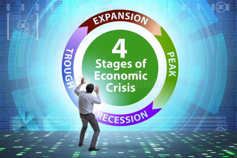 Illustration of Four Stages of Crisis Stock Image - Image of bankrupt ... Illustration of Four Stages of Crisis Stock Image - Image of bankrupt ...