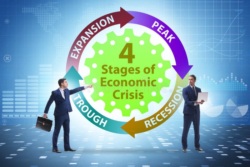Illustration of Four Stages of Crisis Stock Photo - Image of loss ... Illustration of Four Stages of Crisis Stock Photo - Image of loss ...