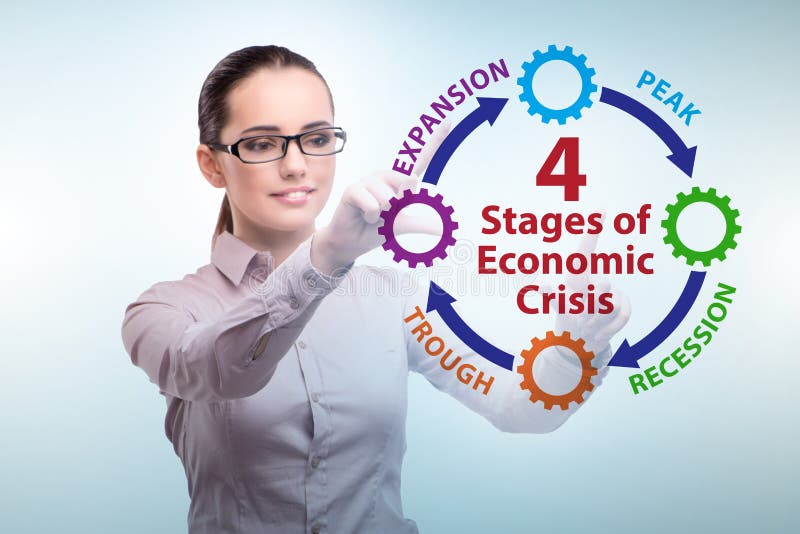 Illustration of Four Stages of Crisis Stock Image - Image of finance ... Illustration of Four Stages of Crisis Stock Image - Image of finance ...