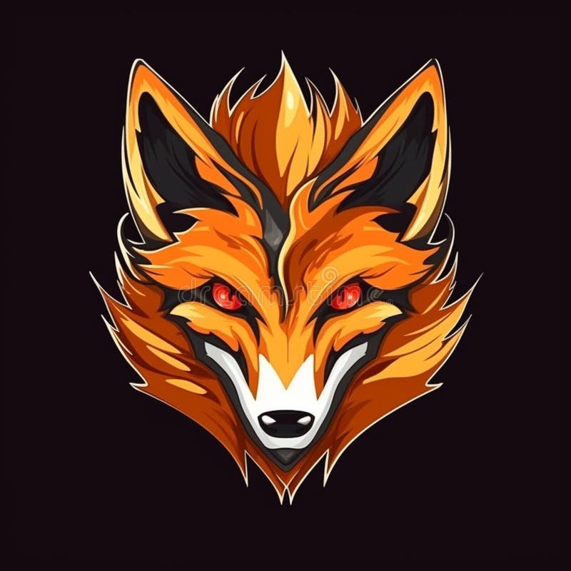 Illustration of the Fox Gaming Logo Stock Illustration - Illustration ...