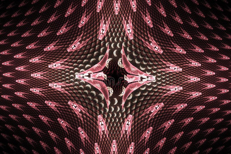 Illustration: Fractal Pattern of Small Elements. Stock Illustration ...