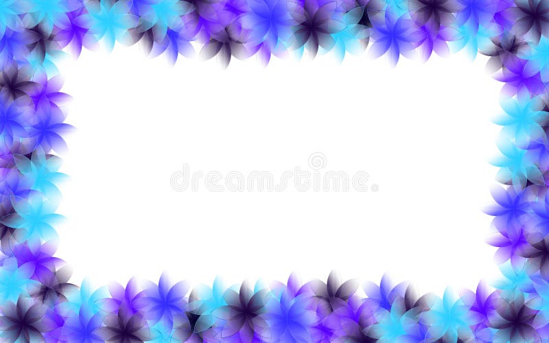 Illustration of a Frame Made of Small Flowers with Different Colors ...