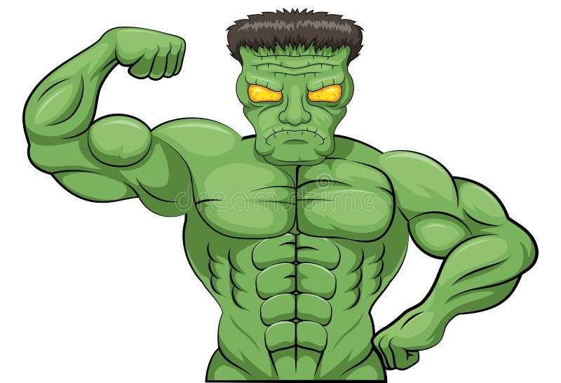 Frankenstein Face Clip Art stock illustration. Illustration of coloured ...