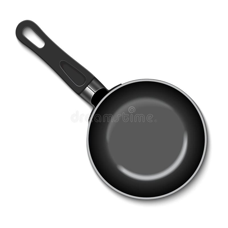 Stylized Frying Pan Vector Illustration Stock Vector - Illustration of ...