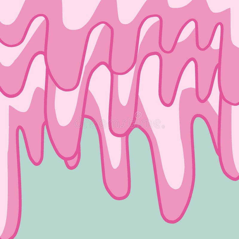 An Illustration of Fudge Melting Vibe Stock Illustration - Illustration ...