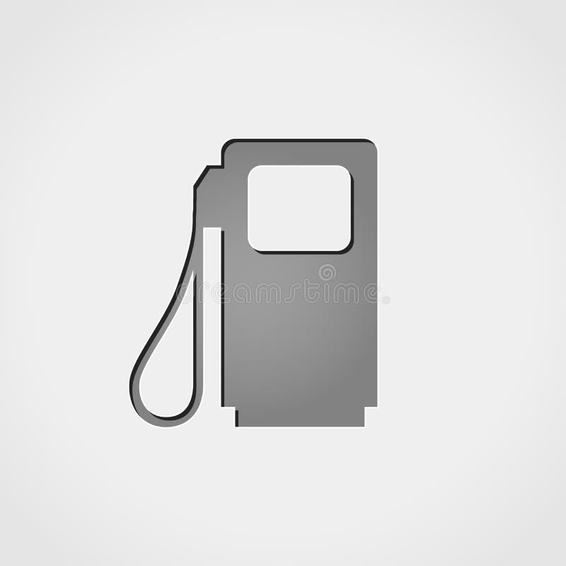 Fuel pump grey icon stock vector. Illustration of petrol - 107600051