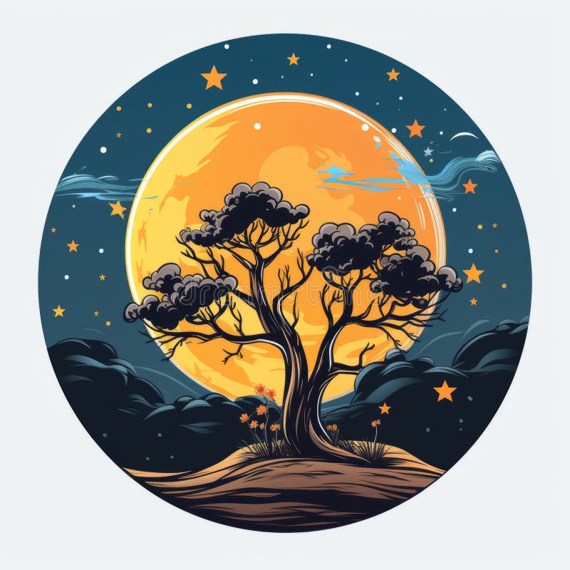 October Full Moon Sunset Wallpaper Desktop Stock Photos - Free ...