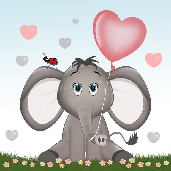 Illustration of Funny Elephant Stock Illustration - Illustration of ...