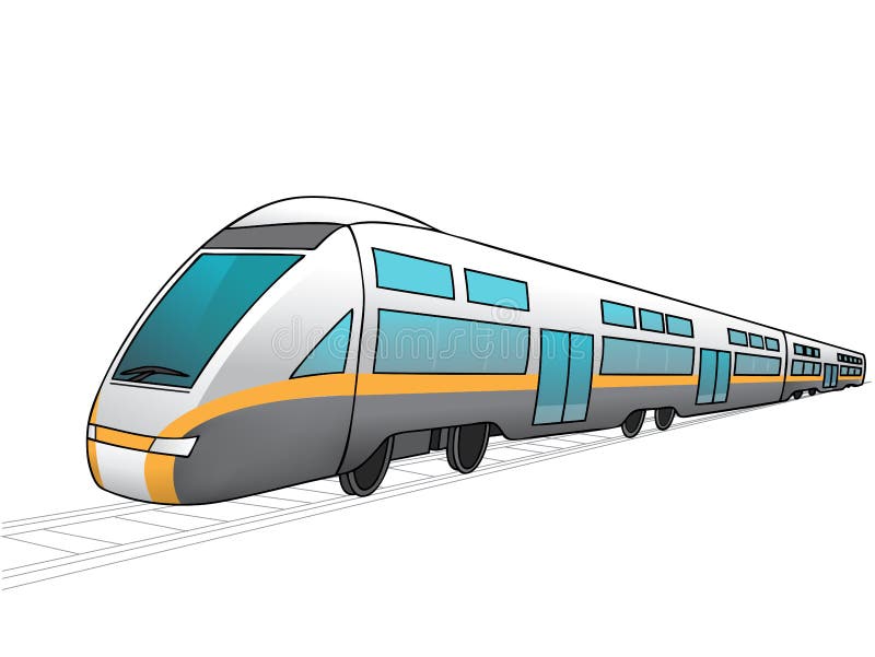Illustration of Future Train Stock Vector - Illustration of draw ...