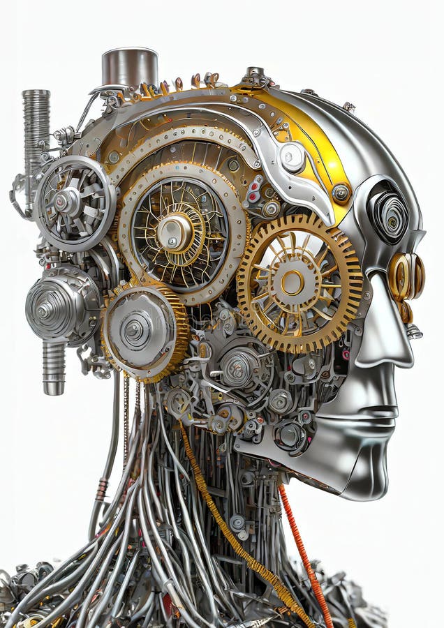 An Illustration of a Futuristic Robotic Android with AI Capability ...