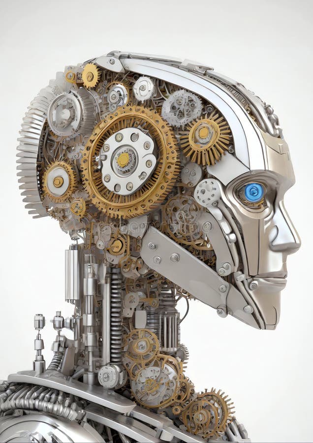 An Illustration of a Futuristic Robotic Android with AI Capability ...