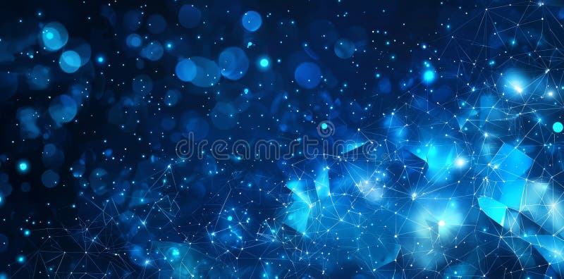 An Illustration of a Futuristic Technology Background with a Geometry ...