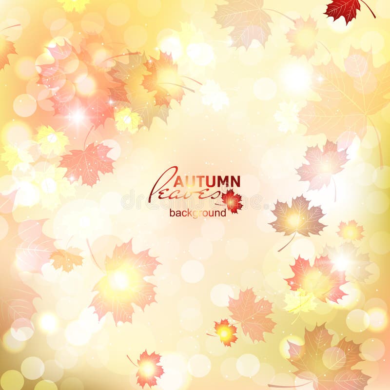 Illustration of Fuzzy Soft Warm Autumn Background. Stock Vector ...
