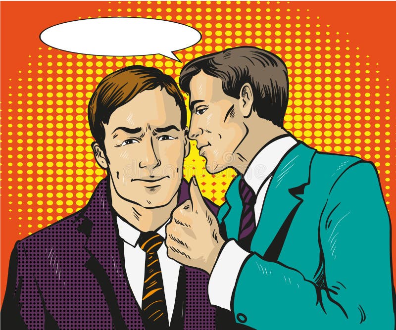 Illustration För Vektor För Popkonst Retro Komisk Samtal För Två ... Illustration För Vektor För Popkonst Retro Komisk Samtal För Två ...