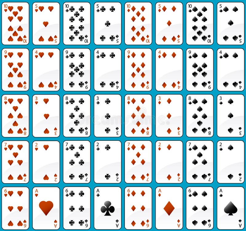 Illustration of game cards stock vector. Illustration of addiction ...