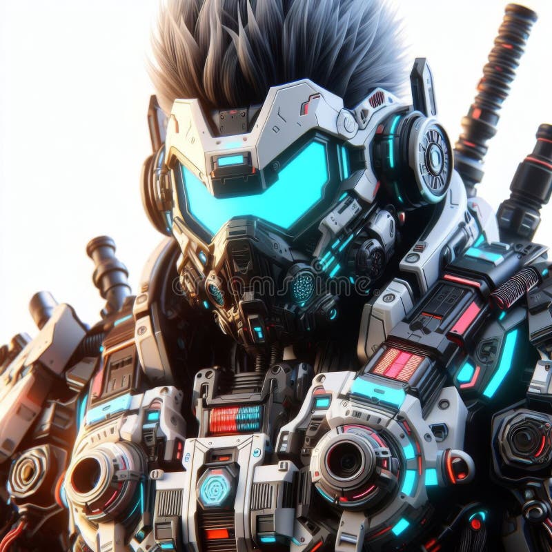 Illustration of a Game Character for Computer Games Stock Illustration ...