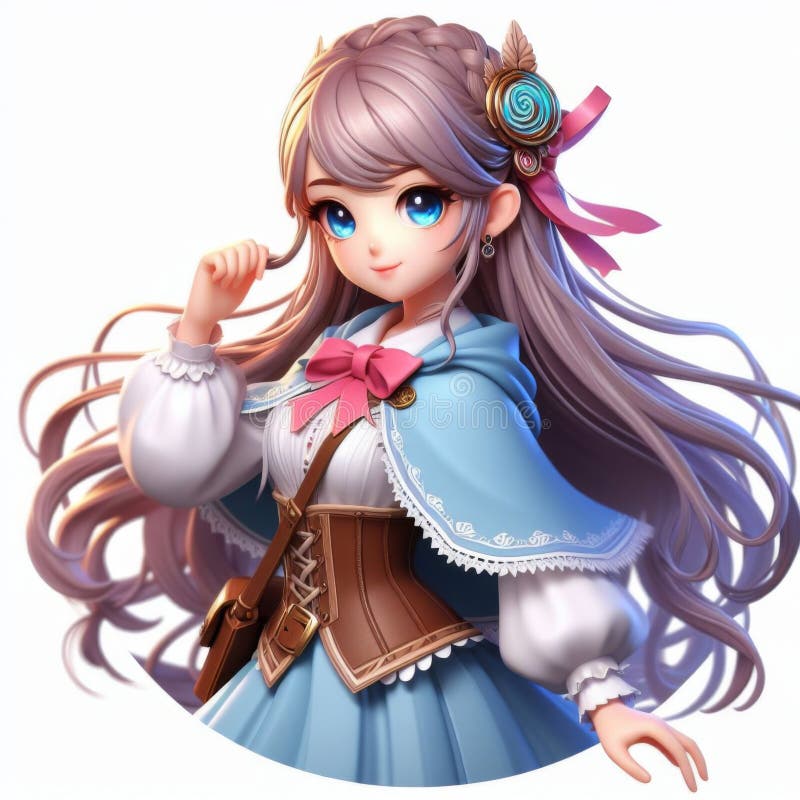 Illustration of a Game Character for Computer Games Stock Illustration ...