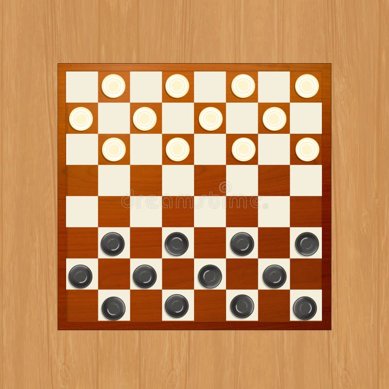 Illustration of Game of Checkers Stock Illustration - Illustration of ...