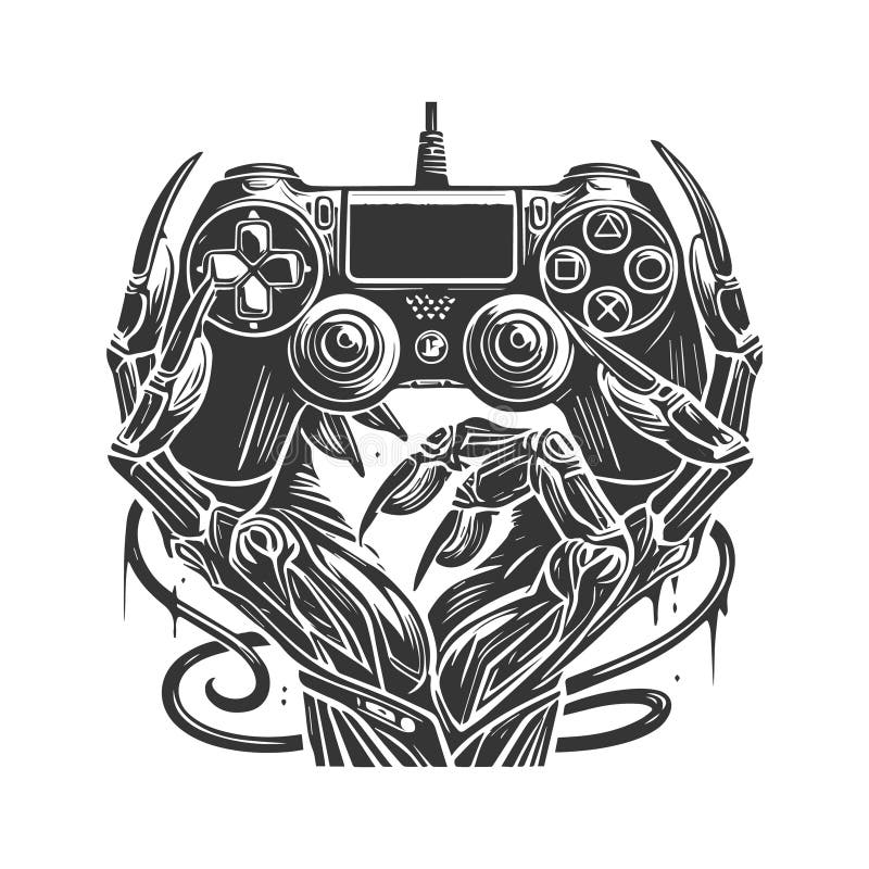 Illustration of a Game Controller Stock Illustration - Illustration of ...