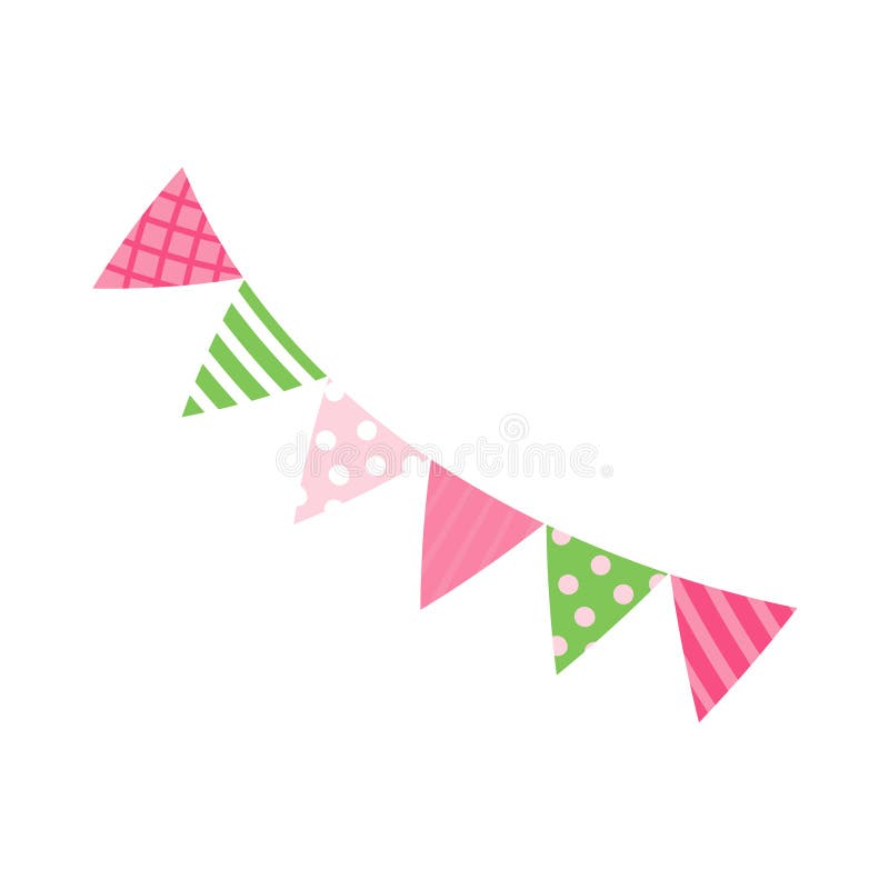 Illustration of a Garland with a Spring-like Hue Stock Vector ...