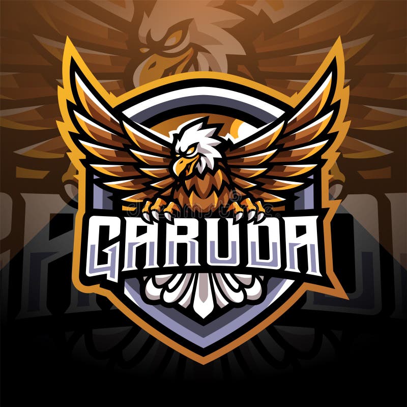 Garuda Emblem Logo Vector.Simple Thailand National Emblem.Silhouette ...
