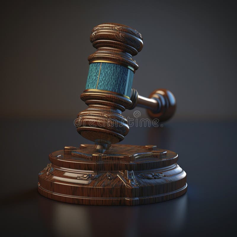 Illustration of Gavel 3d Full Hd 8k Stock Illustration - Illustration ...